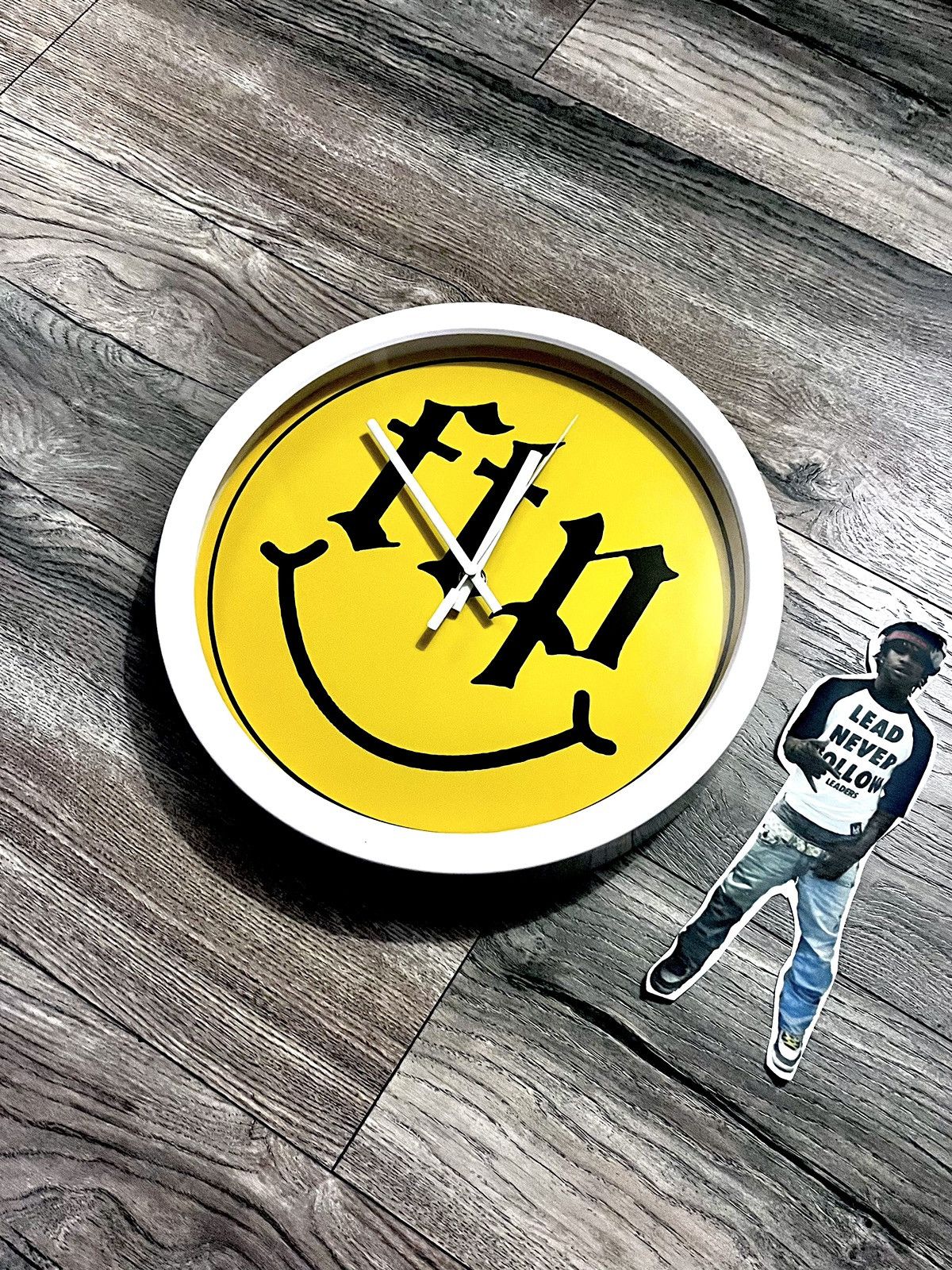 Glo Gang FTP Smiley Clock [Brand New] | Grailed