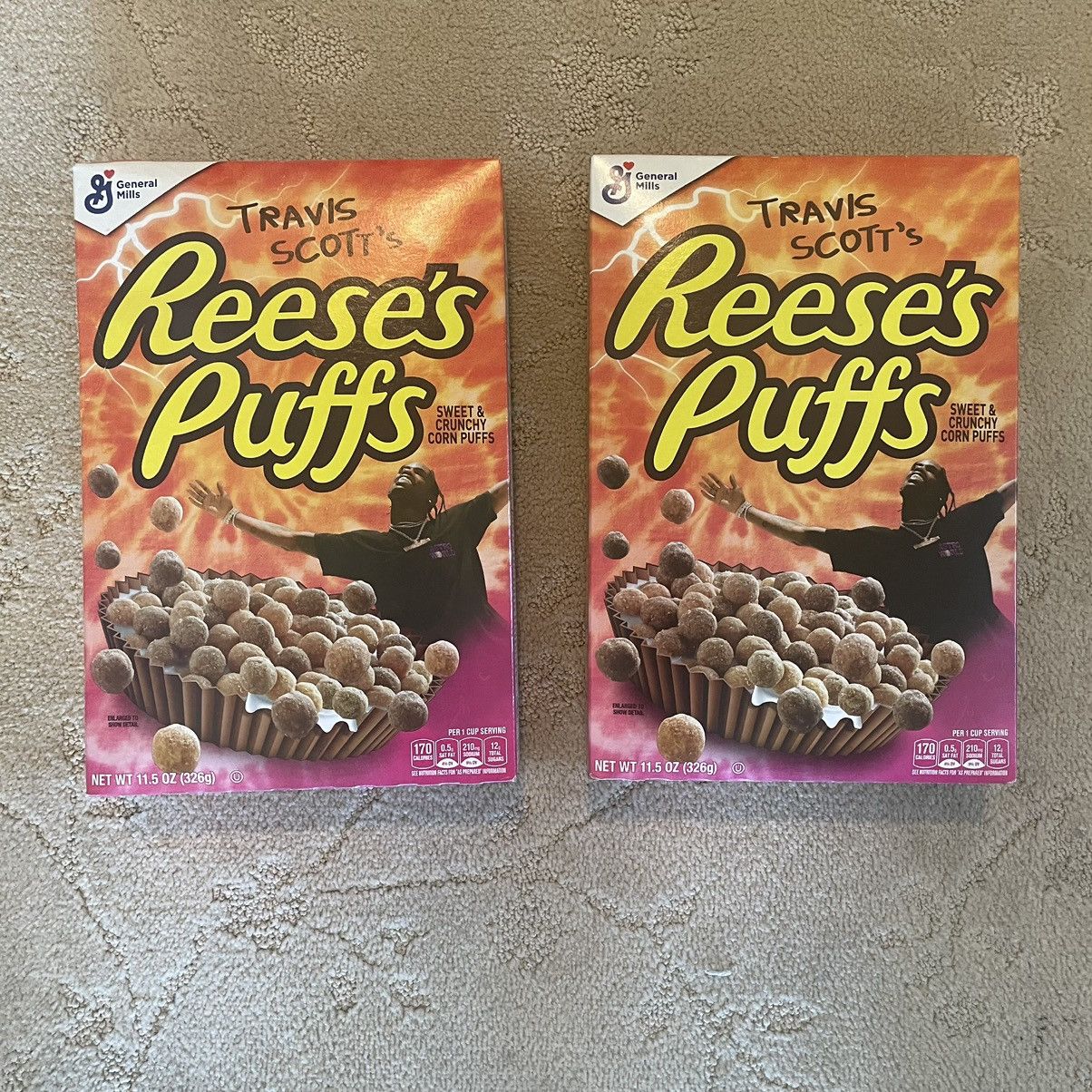 Travis Scott 🔥TWO Travis Scott Reese’s Puffs Cereal Boxes | Grailed