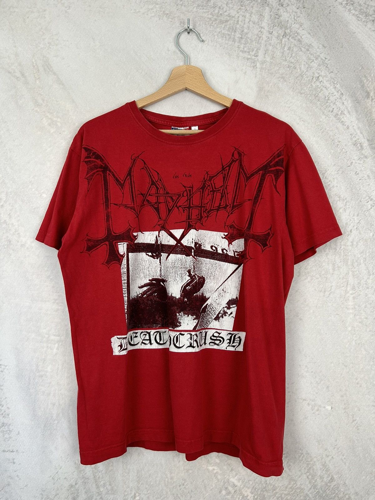 Vintage Vintage Mayhem Rock Band Tee Black Metal 90s Rare Hype | Grailed