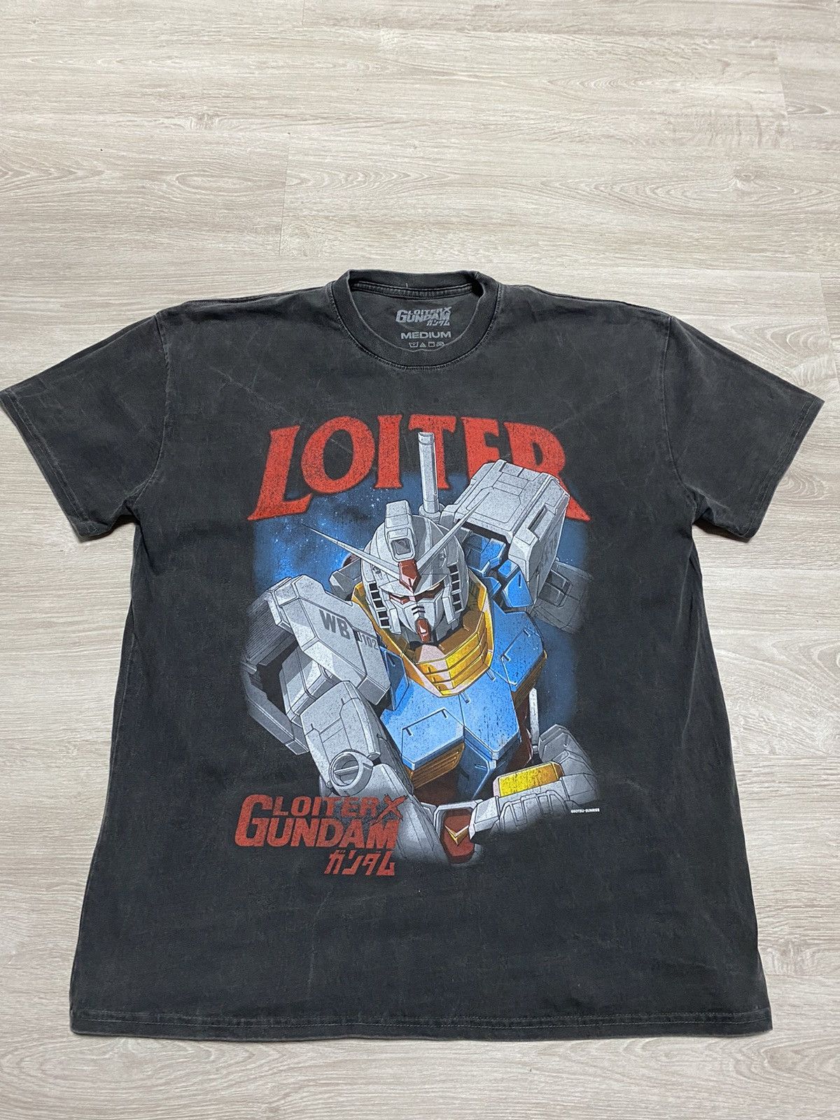 Vintage Anime T shirt SOTSU SUNRISE Loiter x GUNDAM sz L oversized ...