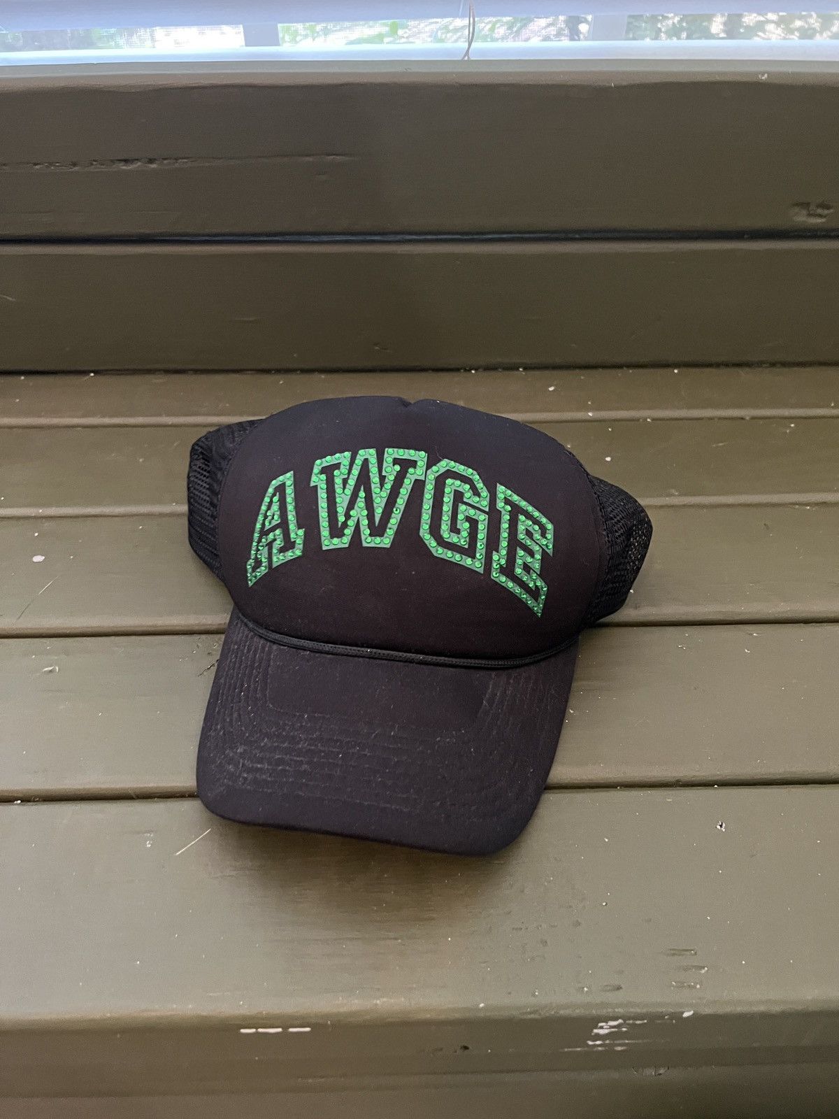 AWGE AWGE Green Logo Trucker Hat | Grailed