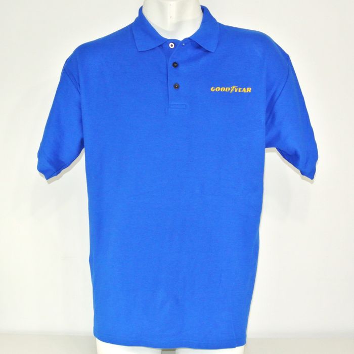 Mando GOODYEAR Tire Auto Employee Uniform Blue Polo Shirt | Grailed