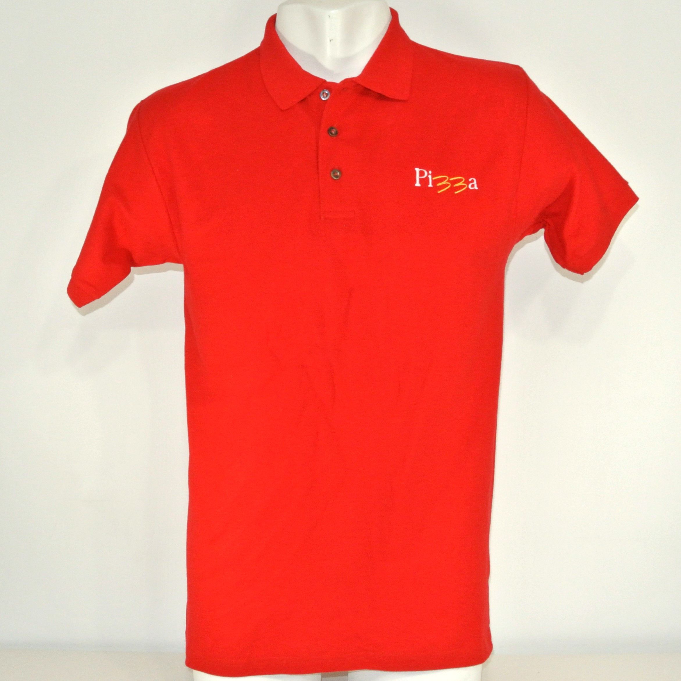 Mando McDONALDS Pizza Fast Food Employee Uniform Red Polo Shirt | Grailed