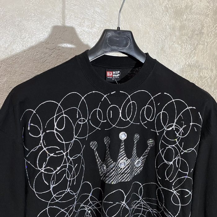 Vintage OG Crazy rap tee USA 1990s HIP-HOP Rhinestone Baggy t shirt ...