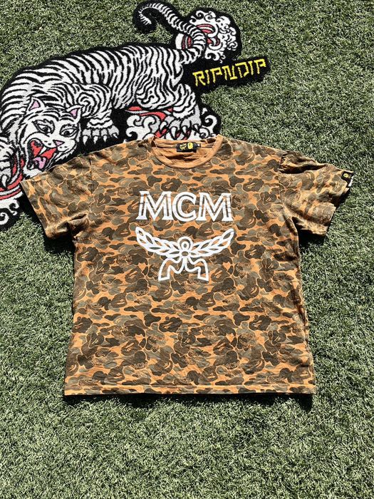 Bape Bape x MCM Desert Camo Shirt | Grailed