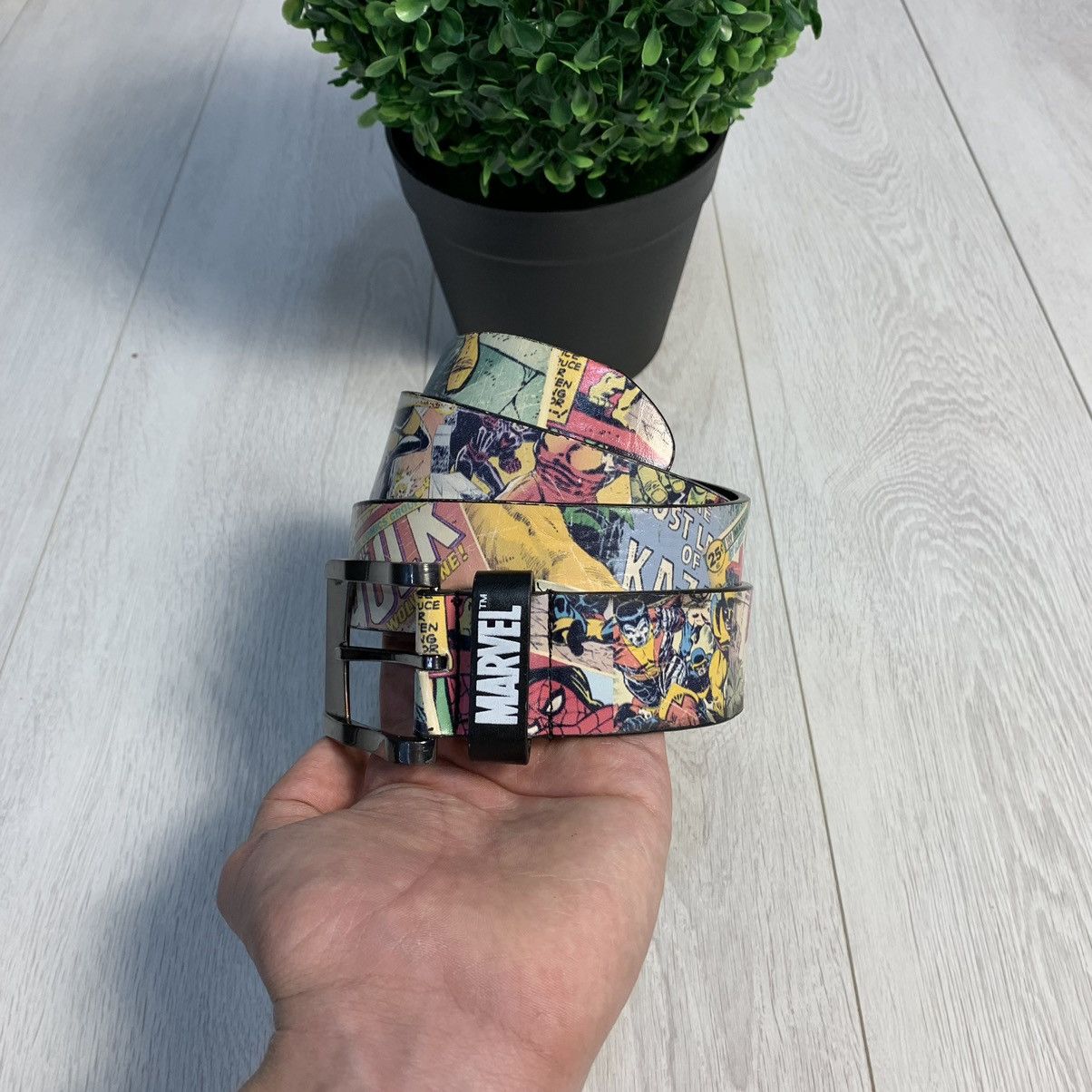 Vintage Vintage Marvel Comics Belts 90s streetwear y2k style biglogo ...