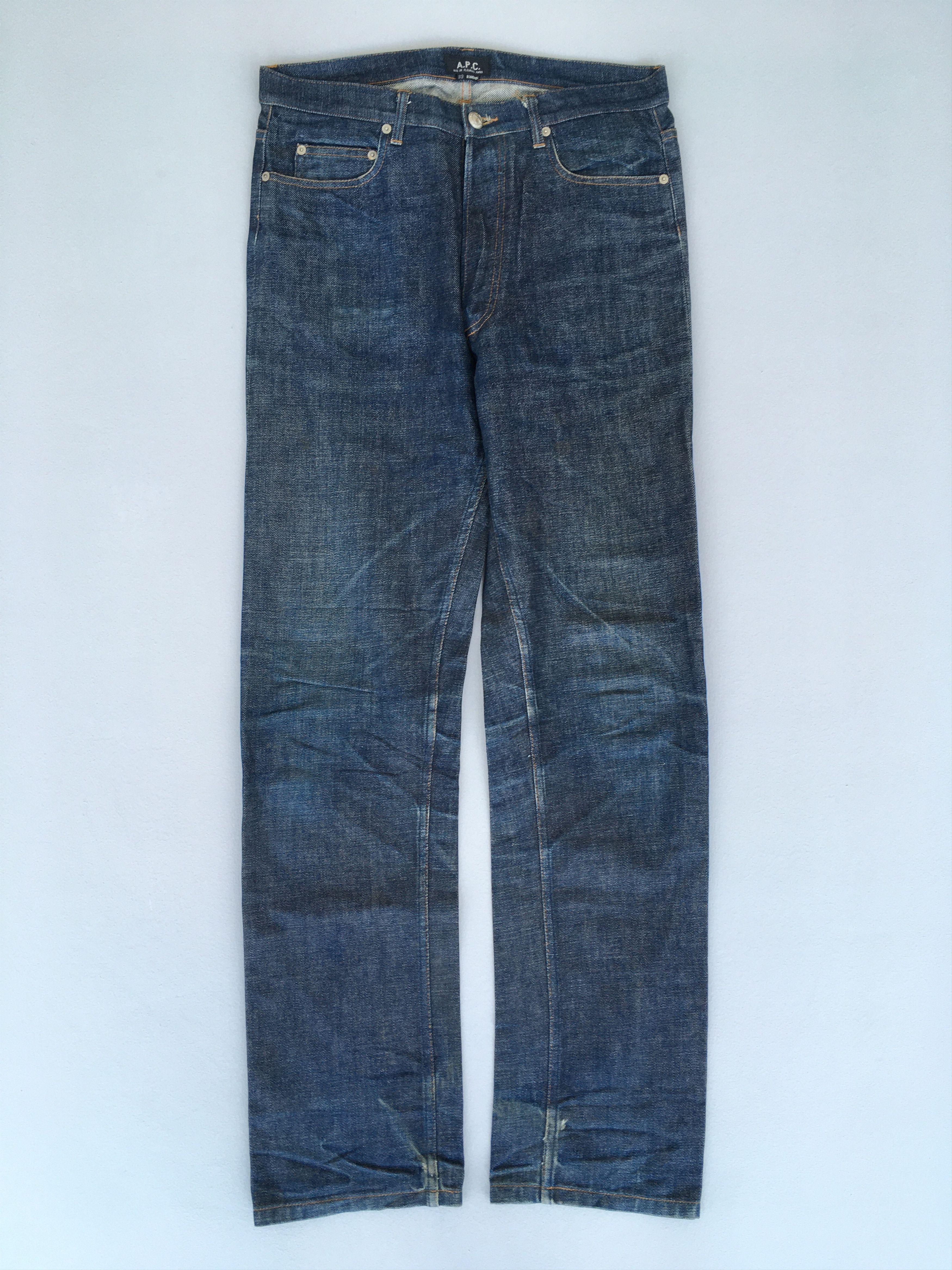 A.P.C. Size 32x33 Vintage APC France Indigo Selvedge Jeans | Grailed