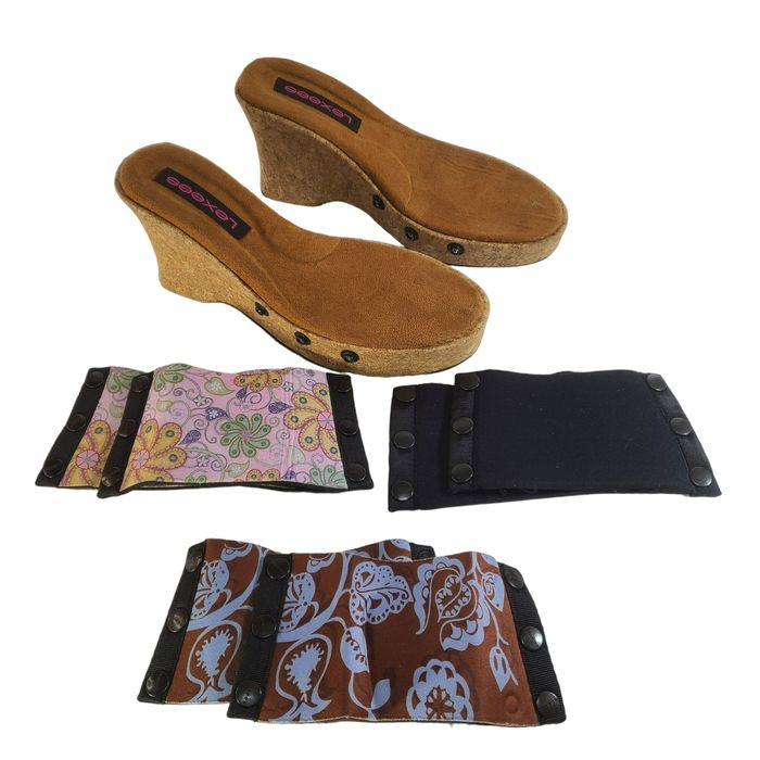 Other Flexees Lexees Wedge Sandals Changeable Straps Women's 9 | Grailed