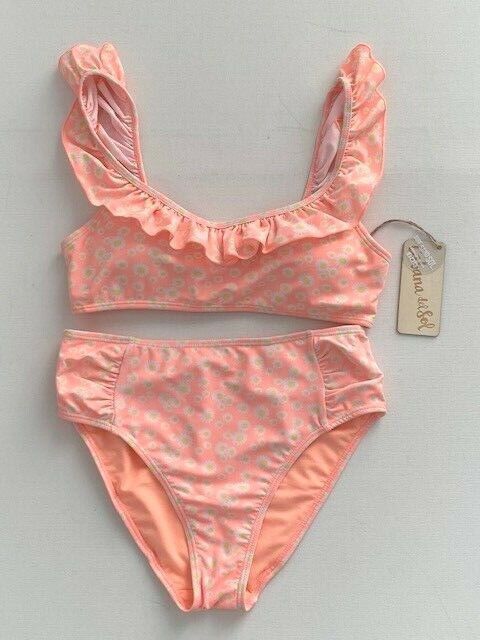 Other Cabana Del Sol Ruffled High Waist Bikini Swim Set Daisy Pri | Grailed