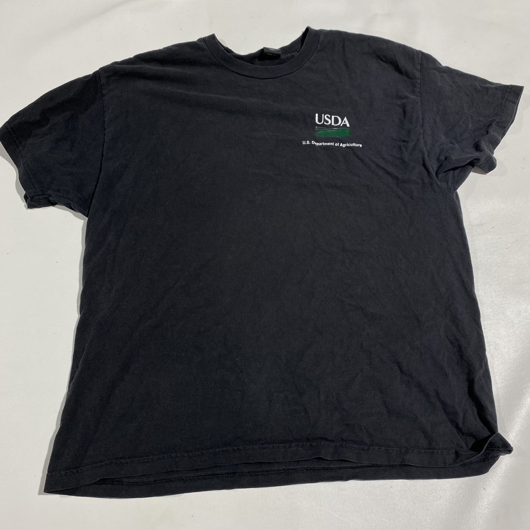 Vintage 90's y2k USDA T-shirt Black | Grailed