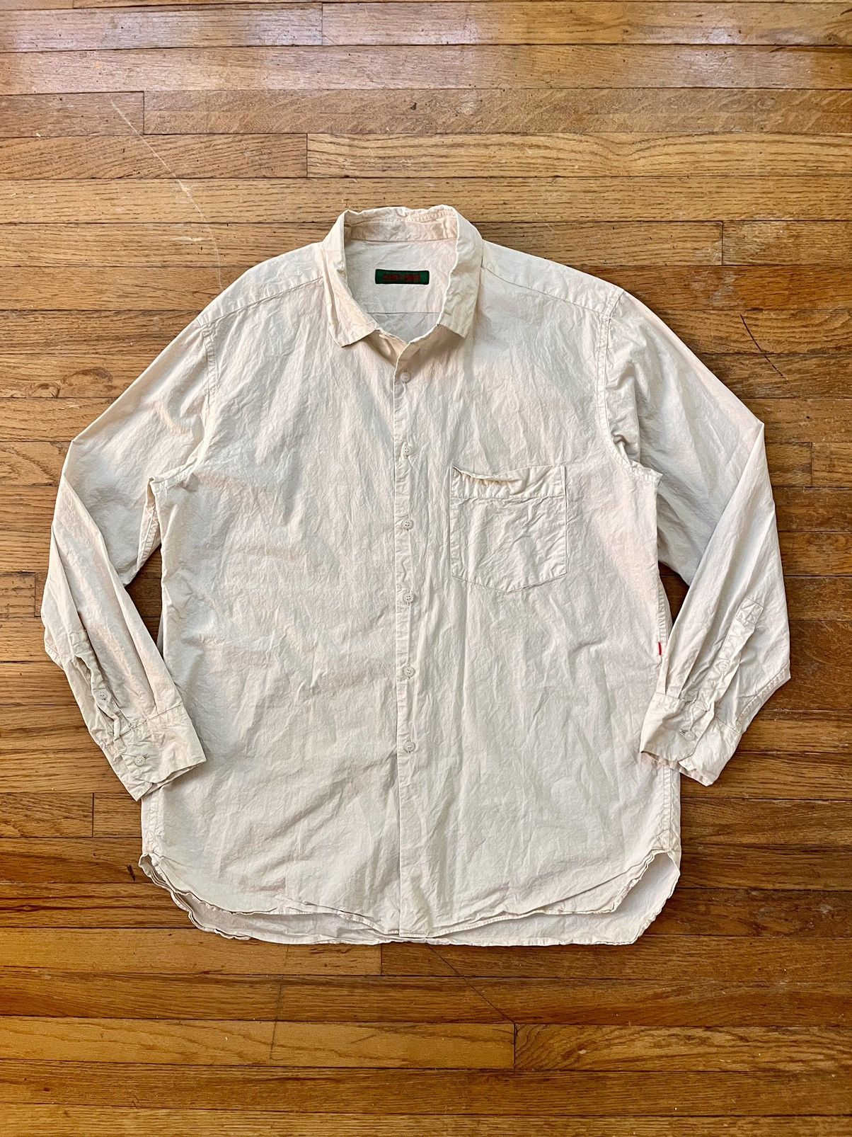 Casey Casey Casey Casey Big Raccourcie Paper Cotton Shirt | Grailed