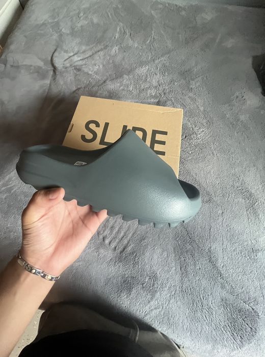 Adidas Yeezy Slides “ Slate marine” | Grailed