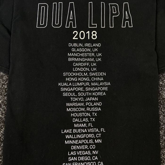 Tour Tee Dua Lipa Official Merchandise Tour 2018 T-Shirt | Grailed