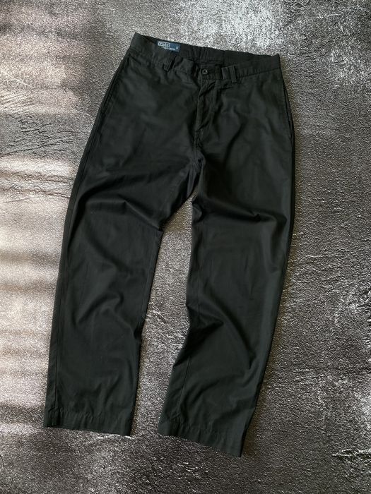 Polo Ralph Lauren Vintage Polo RALPH LAUREN Smith Black Chino Pant Trousers | Grailed