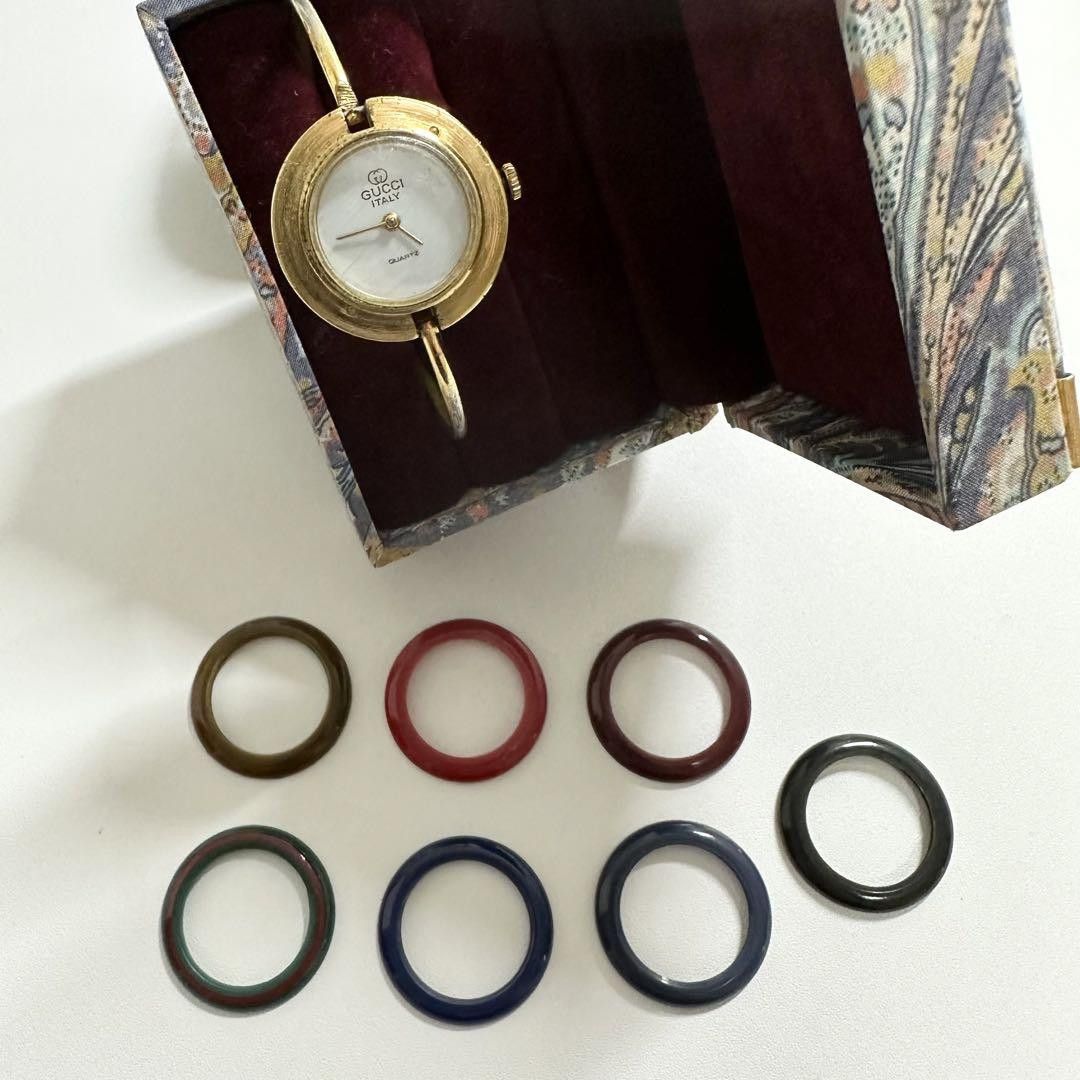 Gucci GUCCI Change Bezel Bangle Wristwatch Gold One Size | Grailed Gucci GUCCI Change Bezel Bangle Wristwatch Gold One Size | Grailed