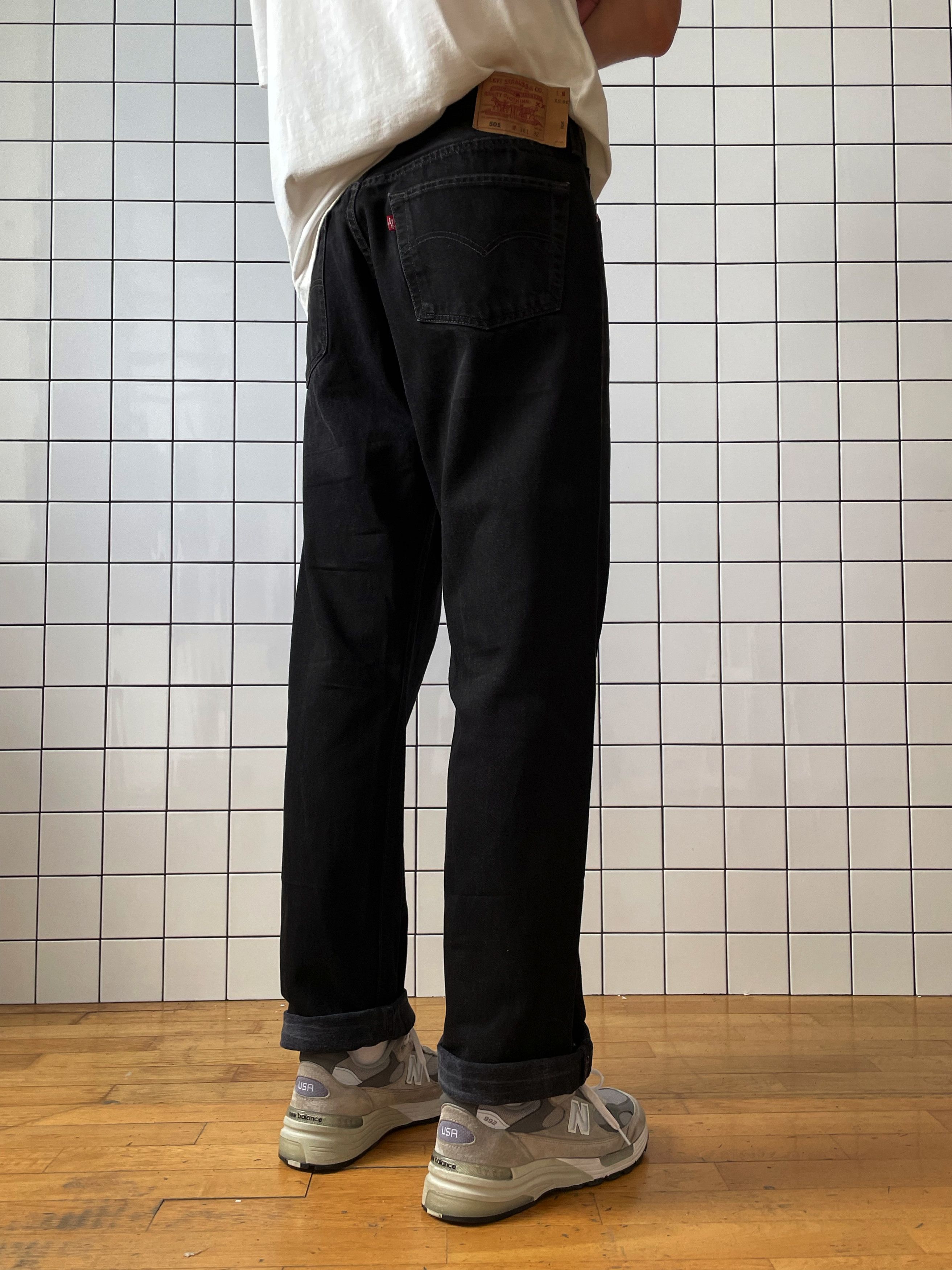 Vintage LEVIS 501 Jeans Vintage Black Denim 90s A8798 | Grailed
