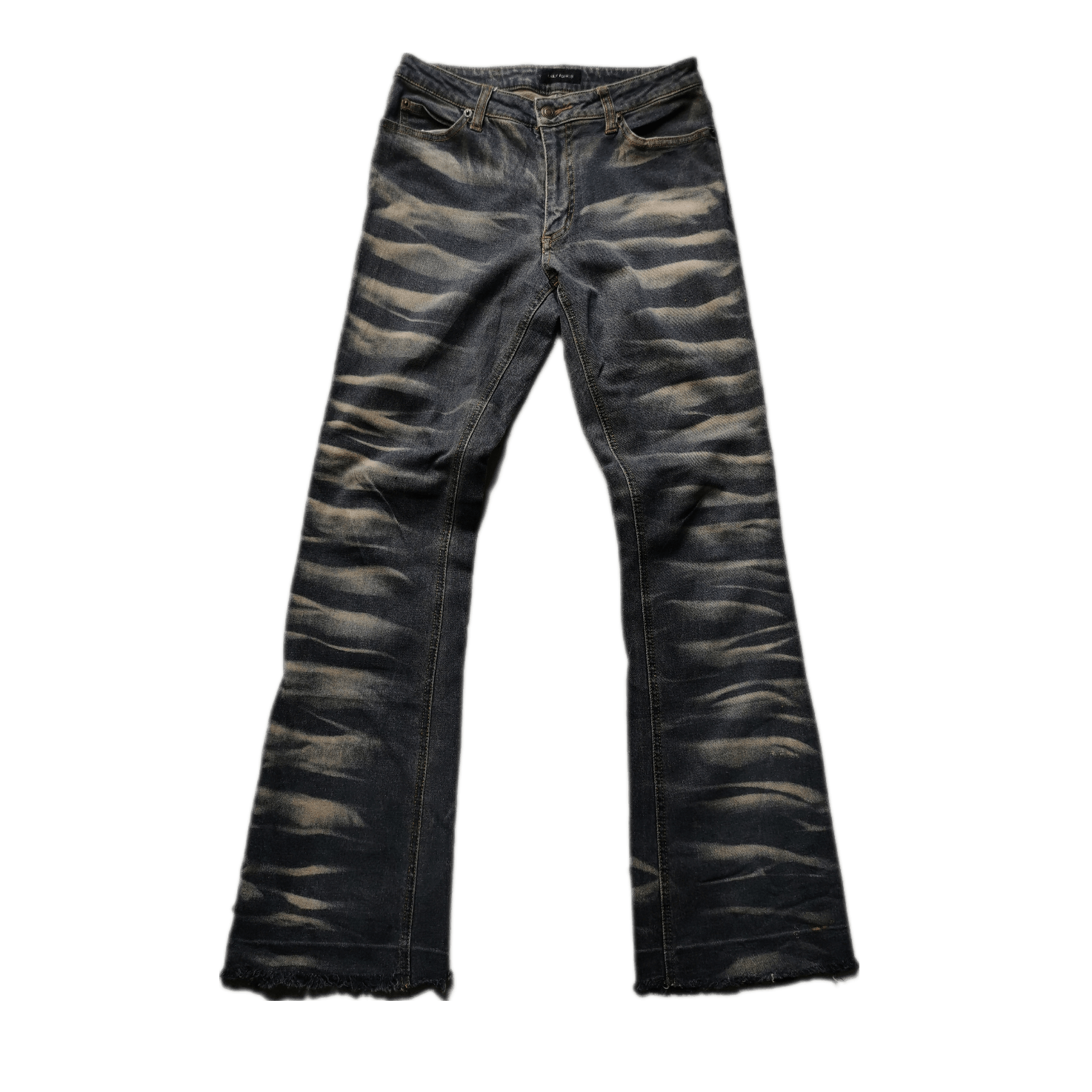 Archival Clothing 🇯🇵 🔥90s Japan HR Flare Tiger Stripe Ripped Boot Cut ...