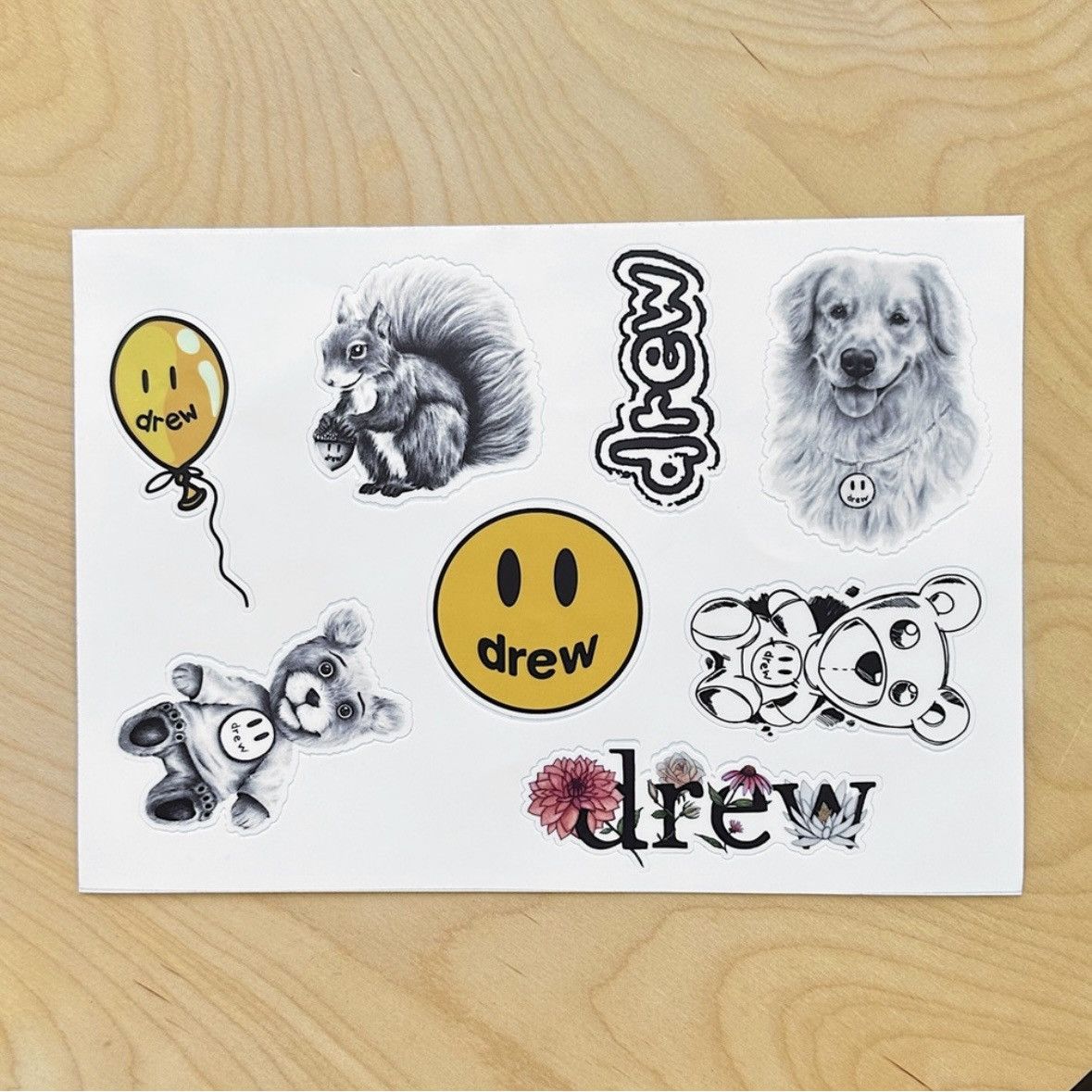 Drew House Brand New DREW HOUSE Joy Sticker Sheet (8 vinyl) | Grailed