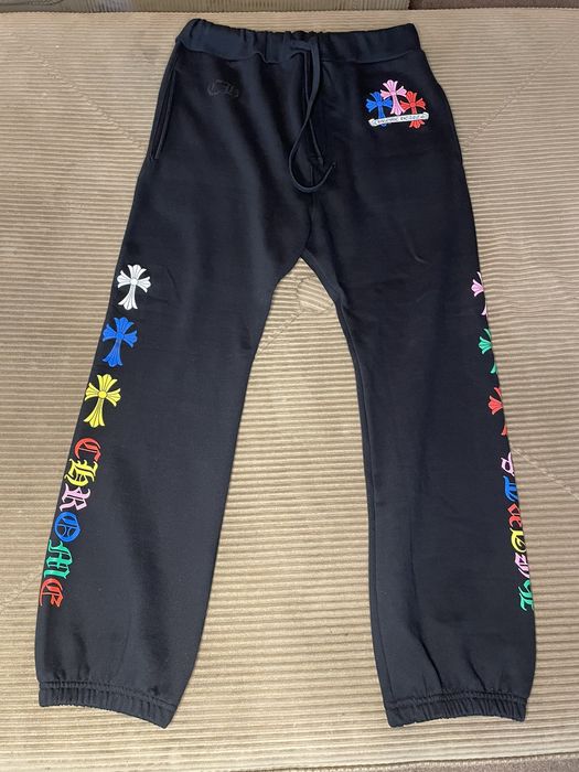 Chrome Hearts Chrome hearts multi cemetery cross sweatpants | Grailed