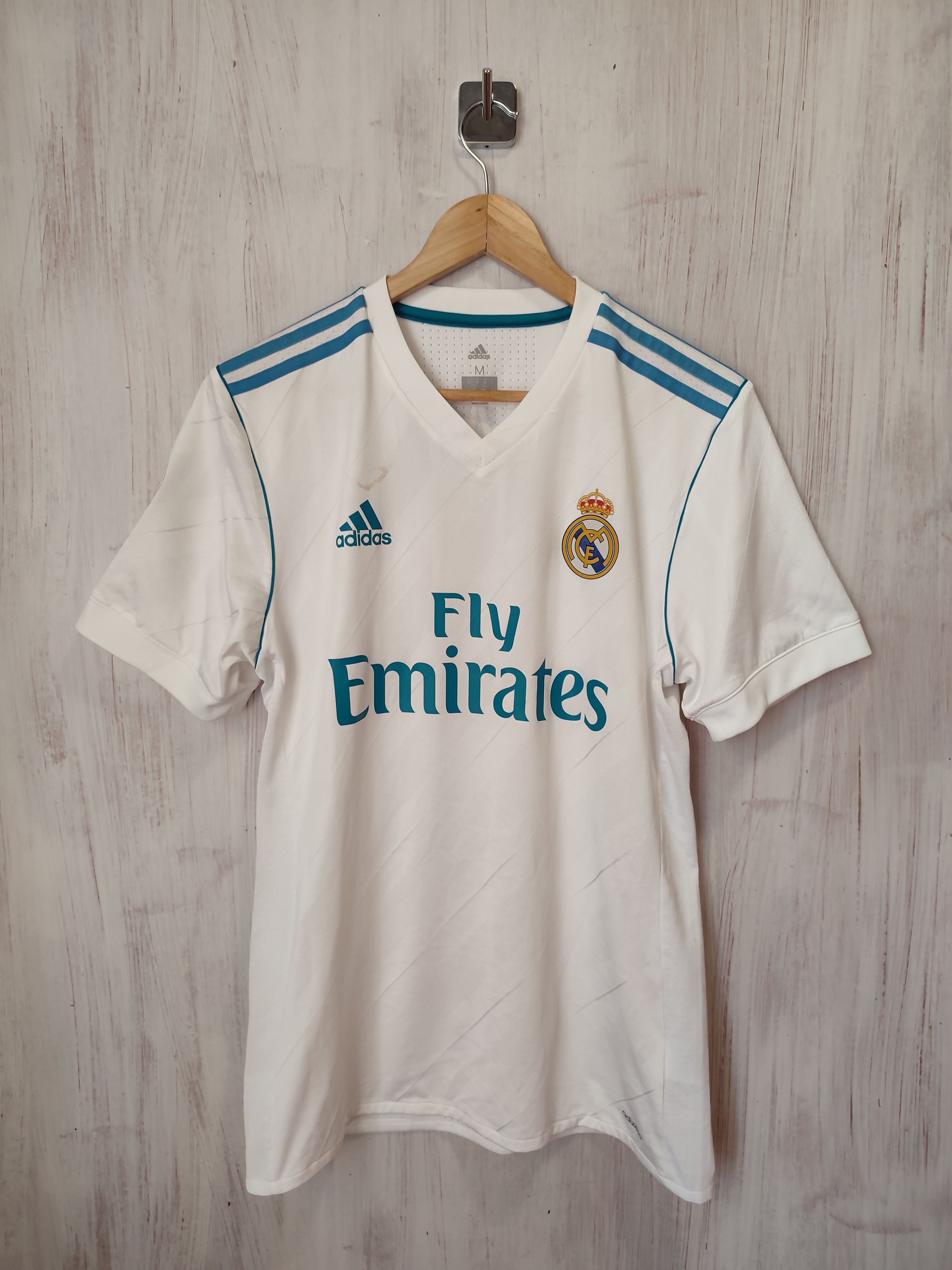 Adidas Real Madrid 2017 2018 home jersey football tee kit Ronaldo | Grailed