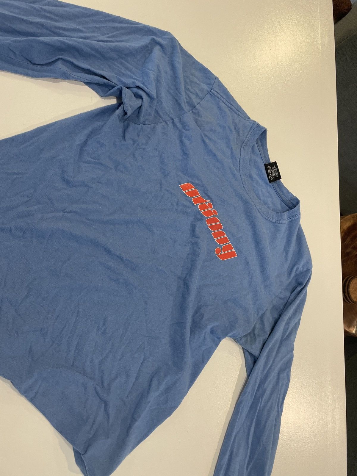 Stussy × Vintage Long sleeve shirt. Red Stussy logo. Slight rip on left ...