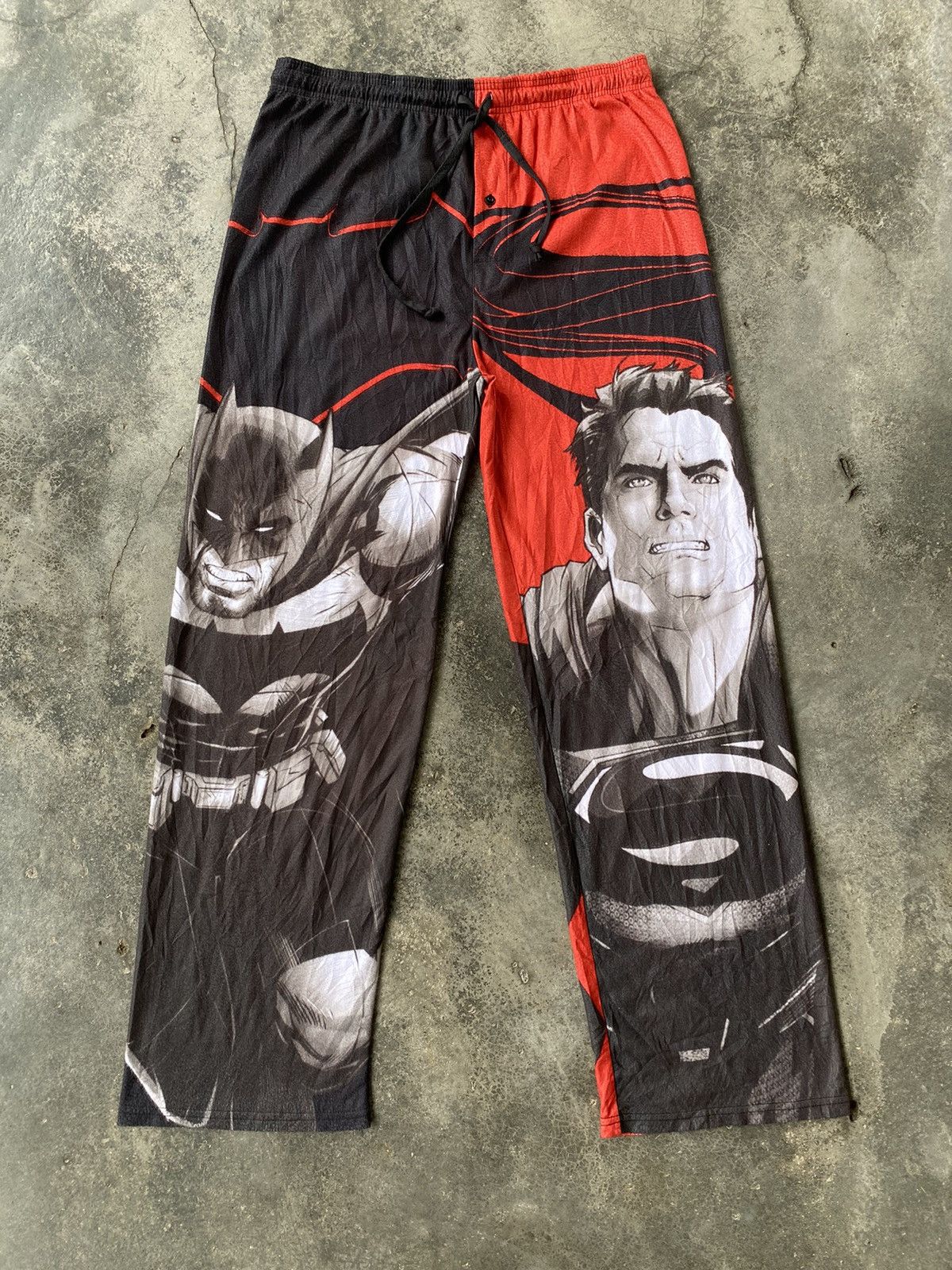 Marvel Comics Batman V Superman Dawn Of Justice Movie Over Print Pants ...