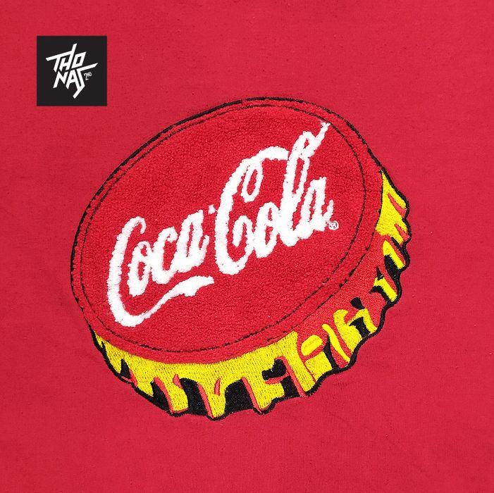 Coca Cola Rare Coca Cola Velvet Bottle Cap Hoodie | Grailed