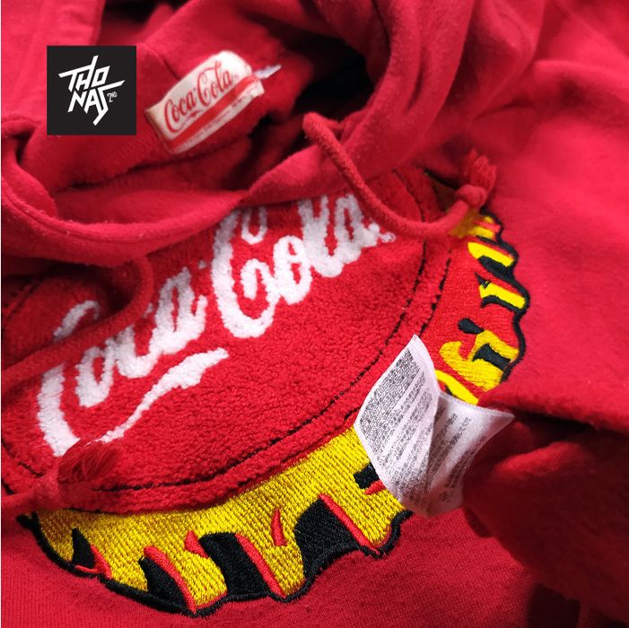 Coca Cola Rare Coca Cola Velvet Bottle Cap Hoodie | Grailed