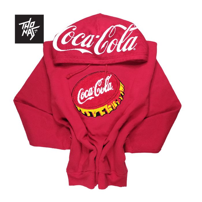 Coca Cola Rare Coca Cola Velvet Bottle Cap Hoodie | Grailed
