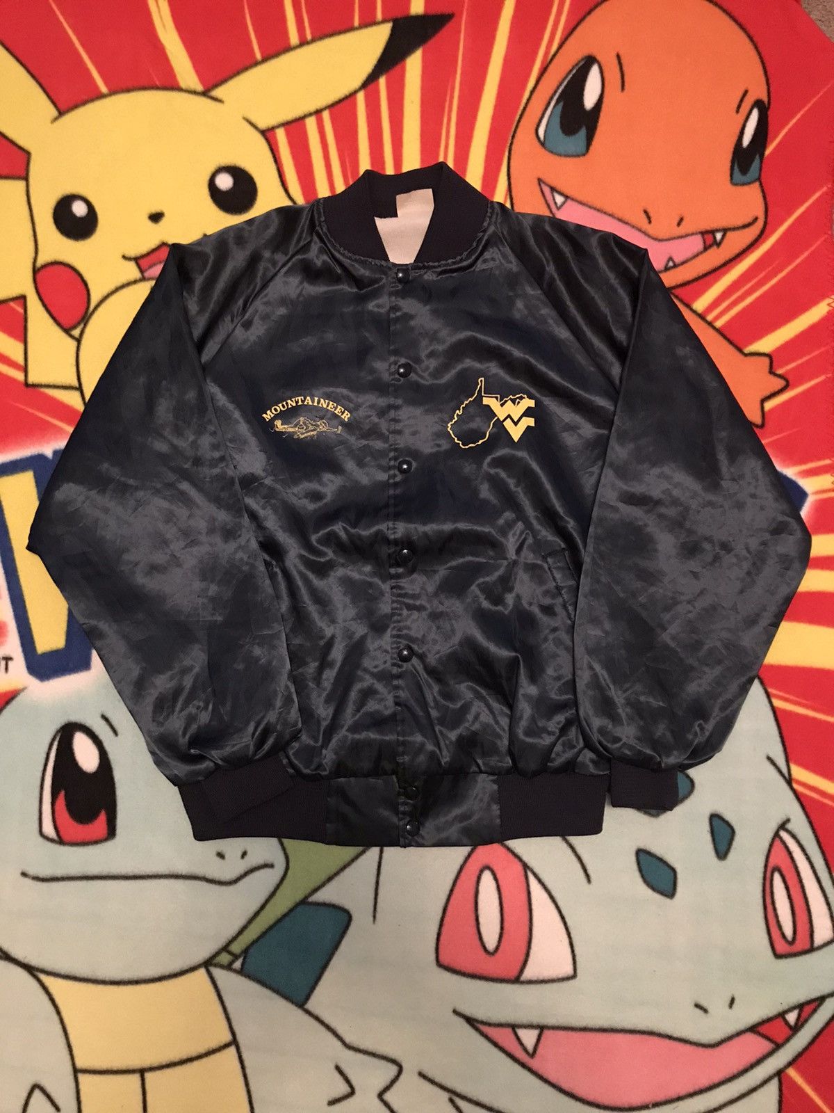 Vintage Vintage Virginia Mountaineers Satin Bomber Jacket | Grailed