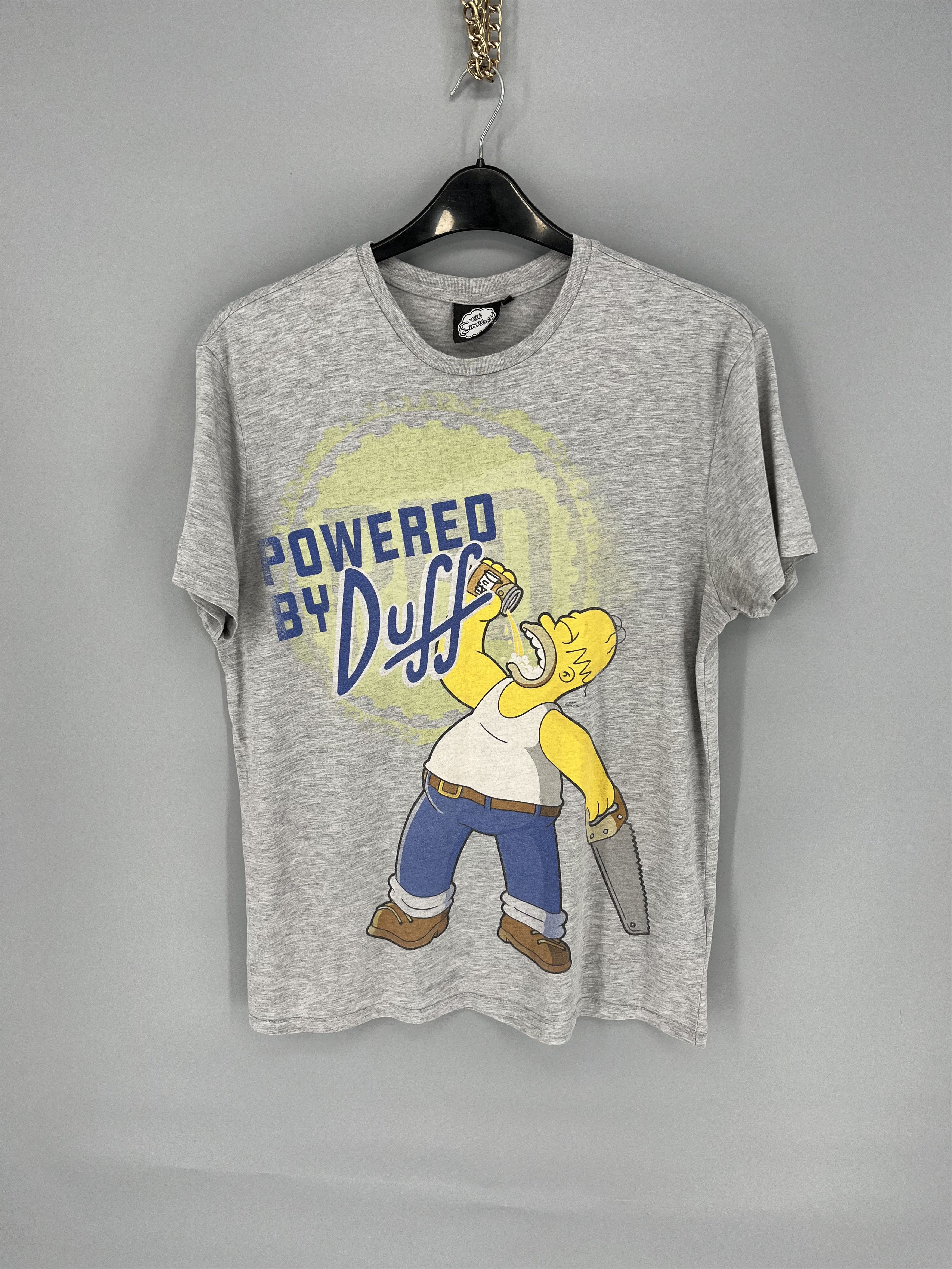 The Simpsons Vintage The Simpsons "Powered by Duff" T-Shirt Movie | Grailed