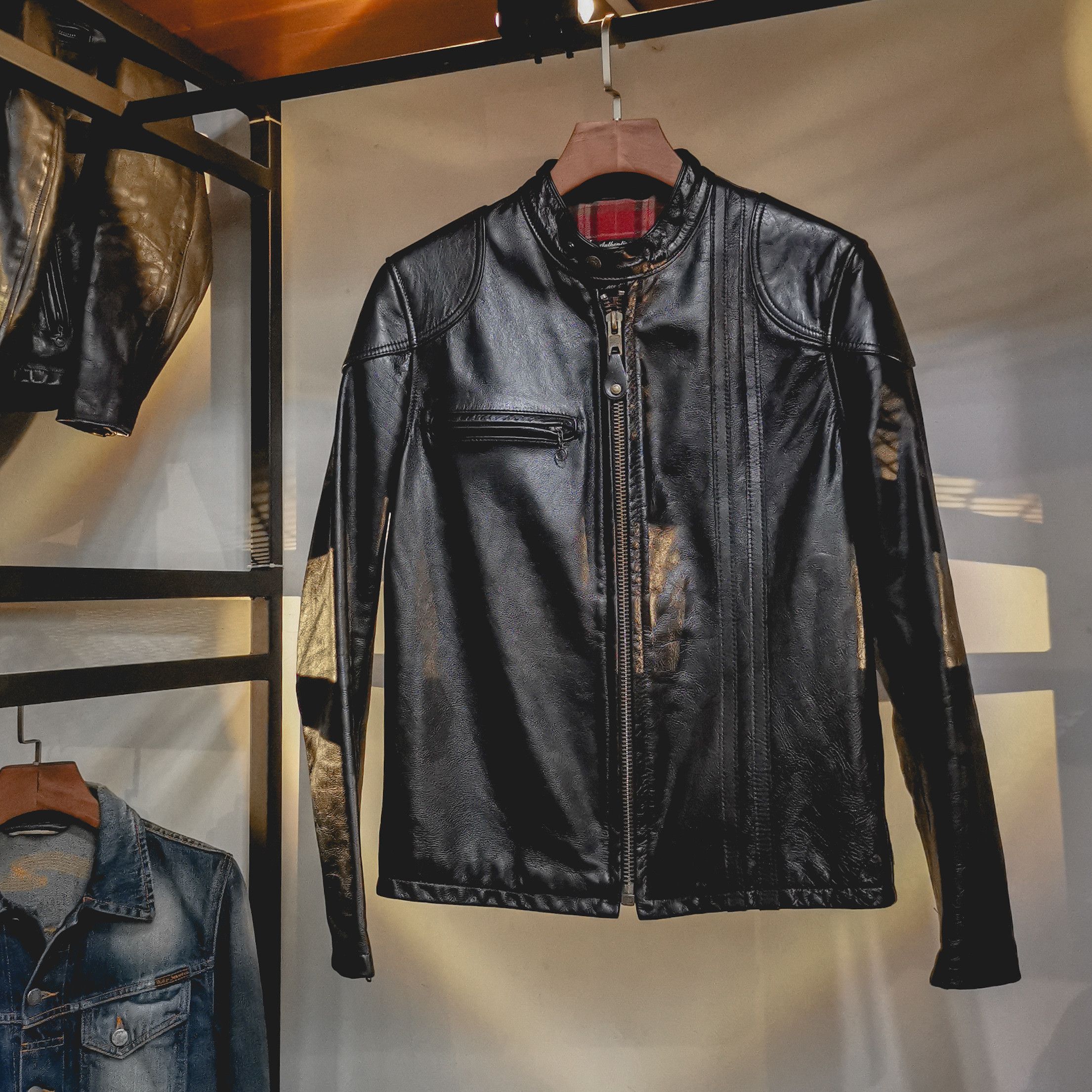 Schott Schott 664 Retro Caferacer - Cowhide Leather Jacket Original ...