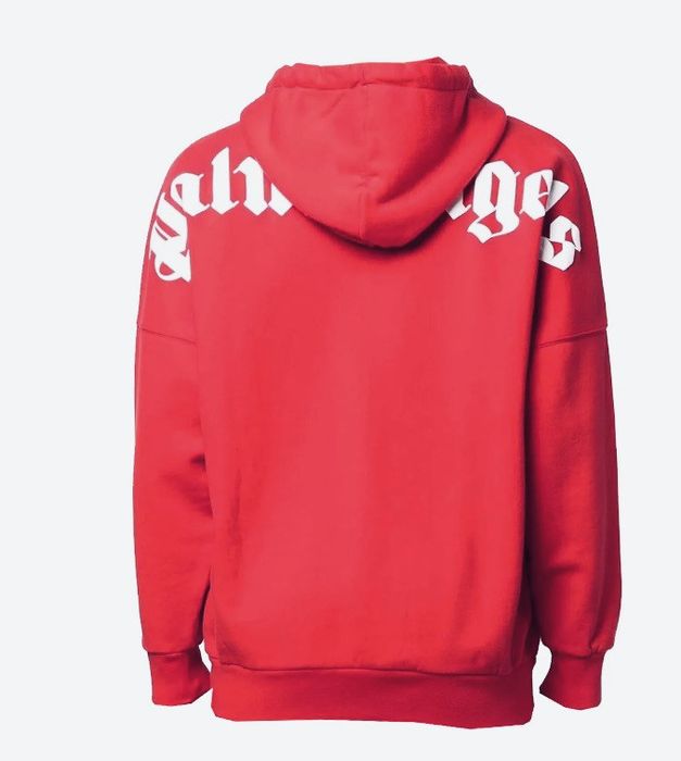 Palm Angels Palm Angels Red Logo Hoodie | Grailed