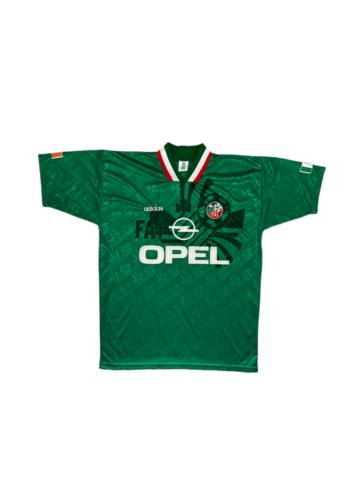 Adidas Vintage OG Republic Ireland FAI OPEL 1994 Home Soccer Jersey ...