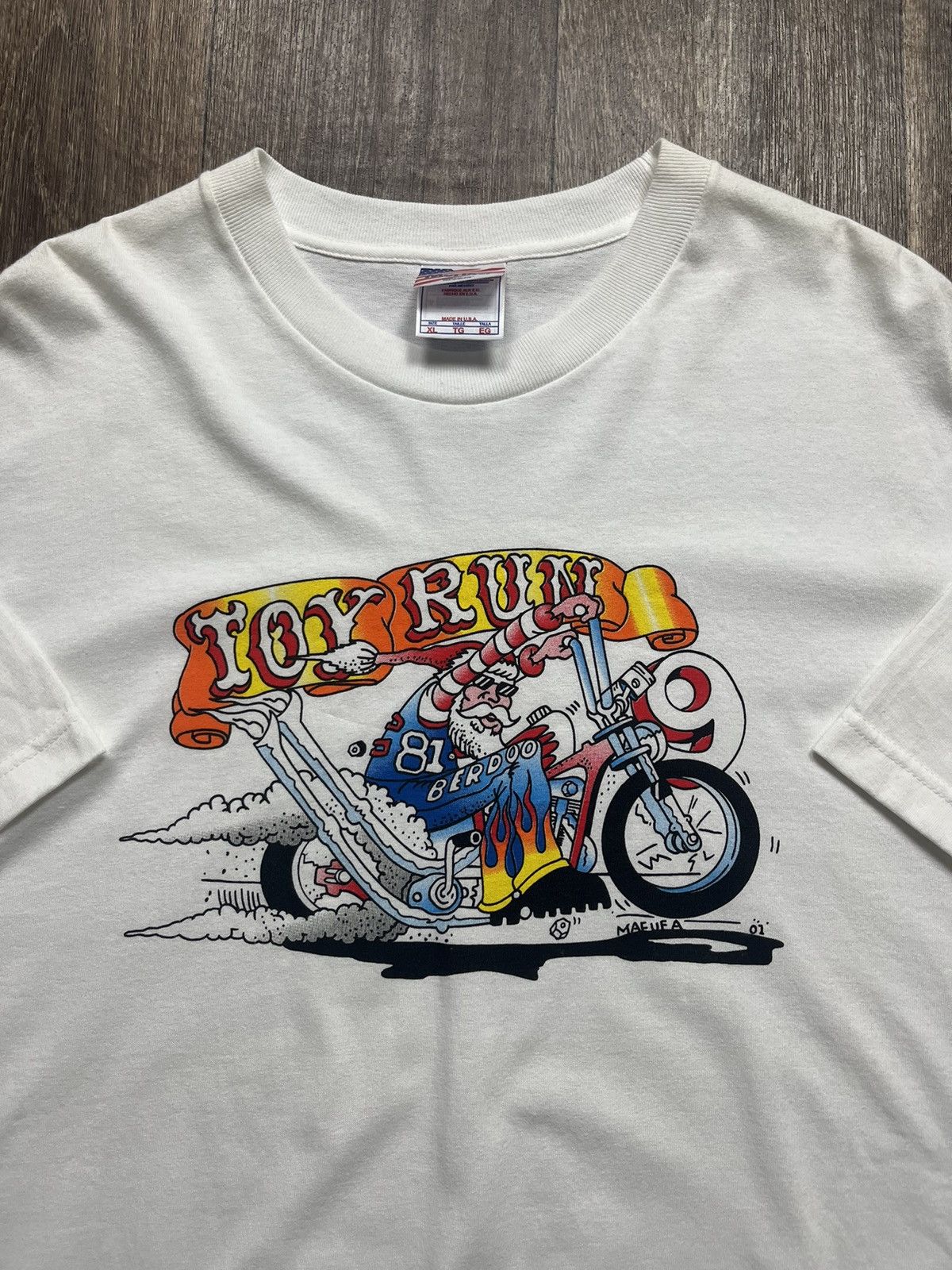 Vintage Vintage 90’s Toy Run Biker Tee | Grailed