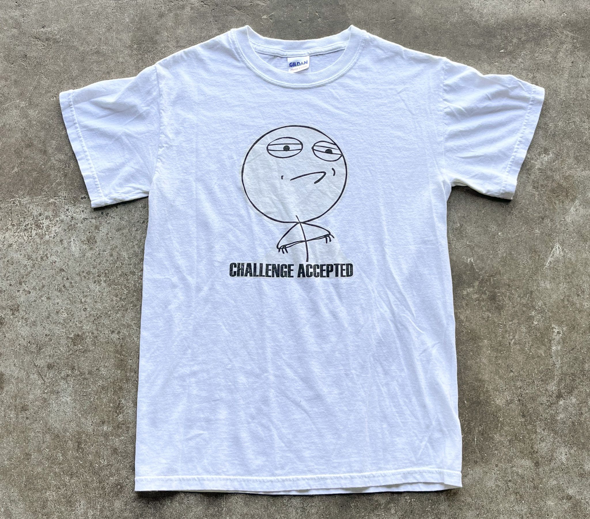 Gildan × Streetwear × Vintage Challenge Accepted Meme Shirt | Grailed