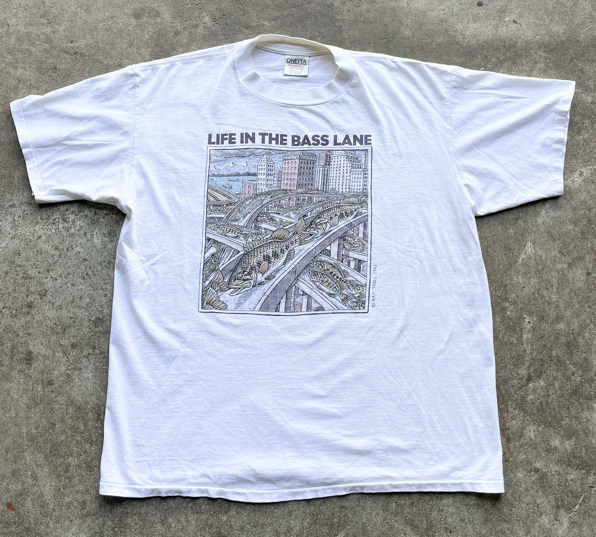 Streetwear × Vintage 1990's Life in the Bass Lane Tee | Grailed