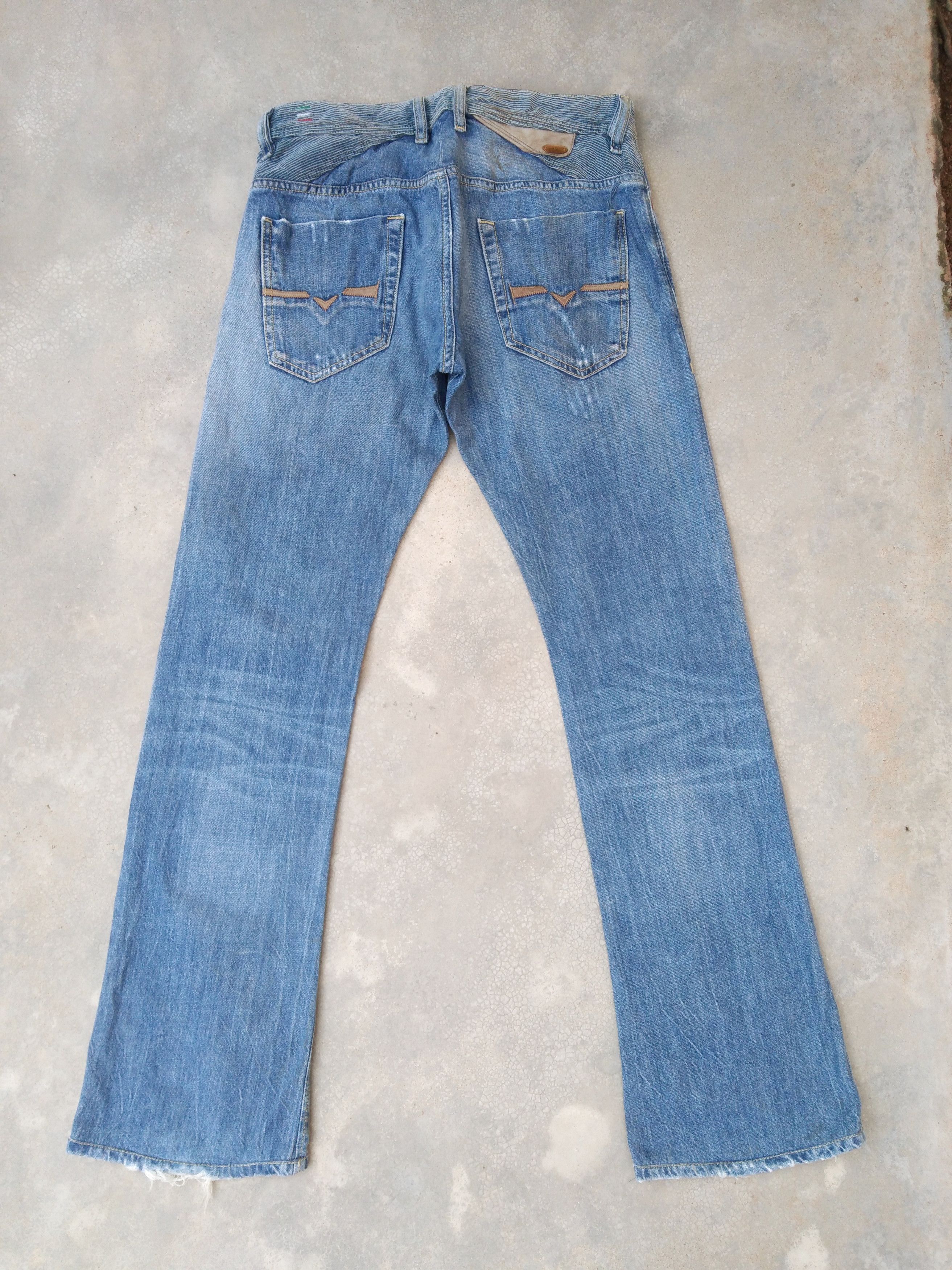 Diesel Vintage Distressed Diesel Industry Flared Jeans 28x30 | Grailed