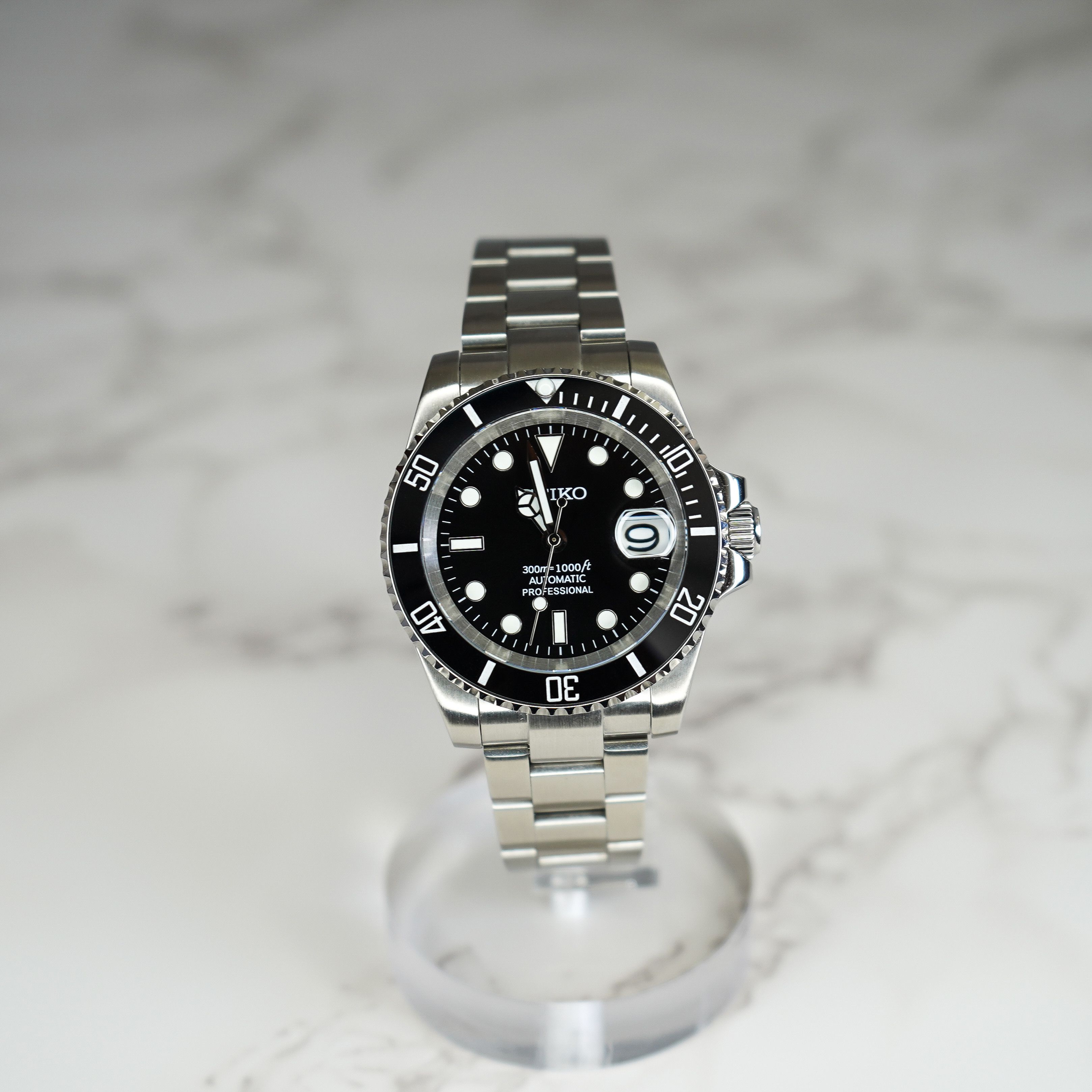 Seiko Seiko Mod Watch 40mm Black Submariner w/ NH35 Movement | Grailed