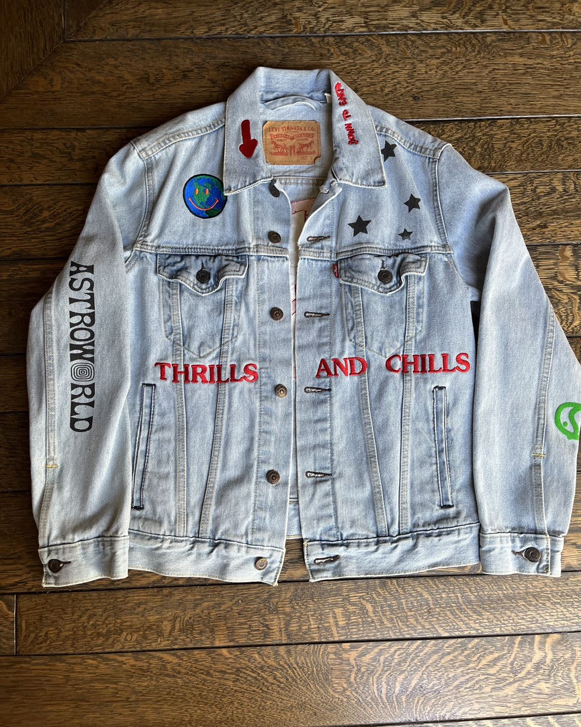 Levi's Travis Scott Astroworld Denim Jacket | Grailed