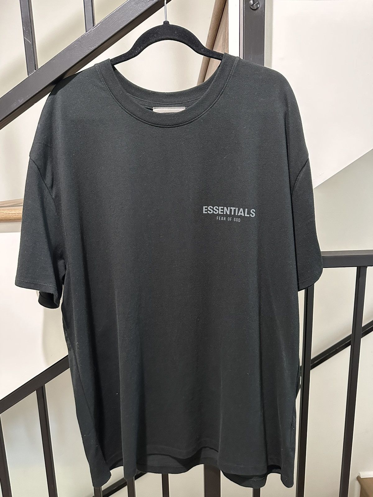 Essentials Fear of God Essentials Black T Shirt | Grailed