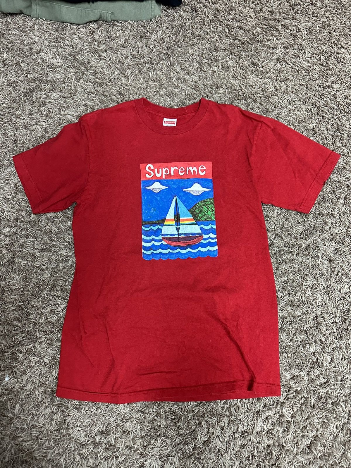 Supreme Supreme Boat tee red | Grailed