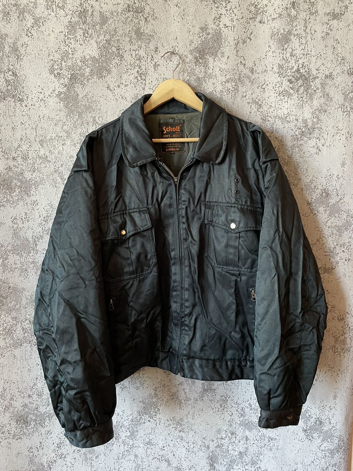 Vintage Vintage Schott N.Y.C Police Bomber Jacket | Grailed