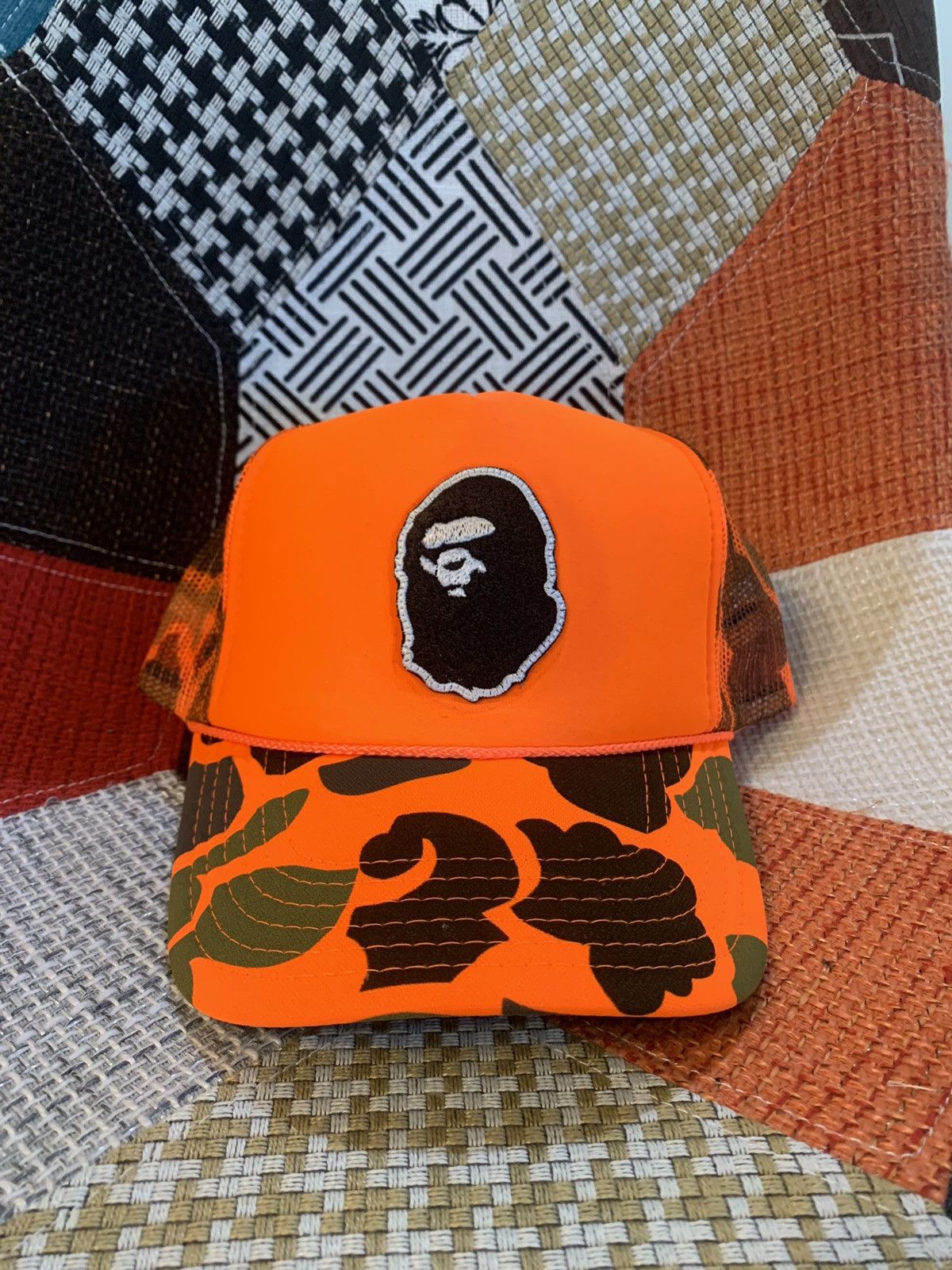 Streetwear × Vintage Custom Made Bape Trucker Hat | Grailed