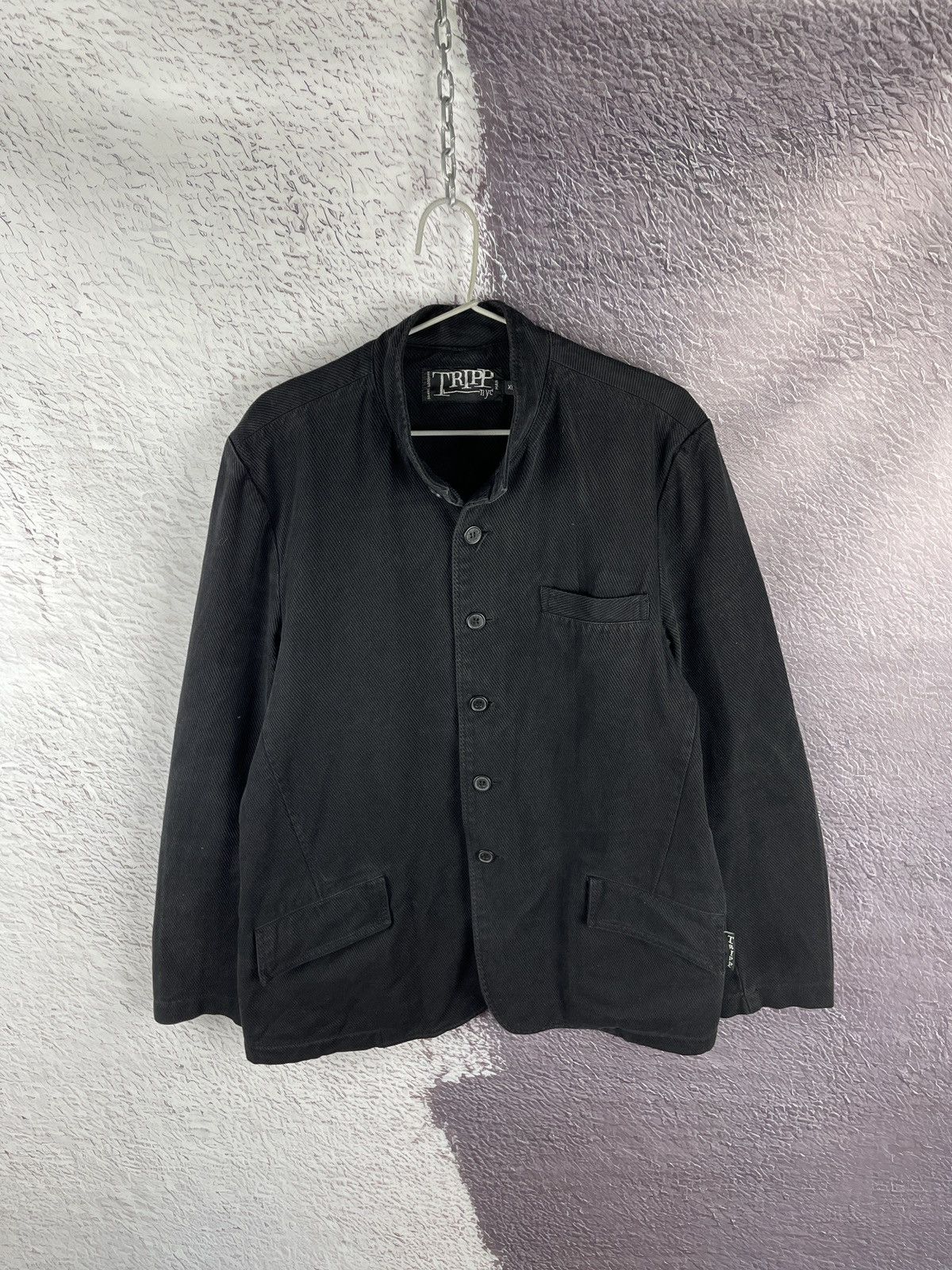 Vintage Tripp Nyc Mens bomber Black Jacket Goth Band Gothic Punk | Grailed