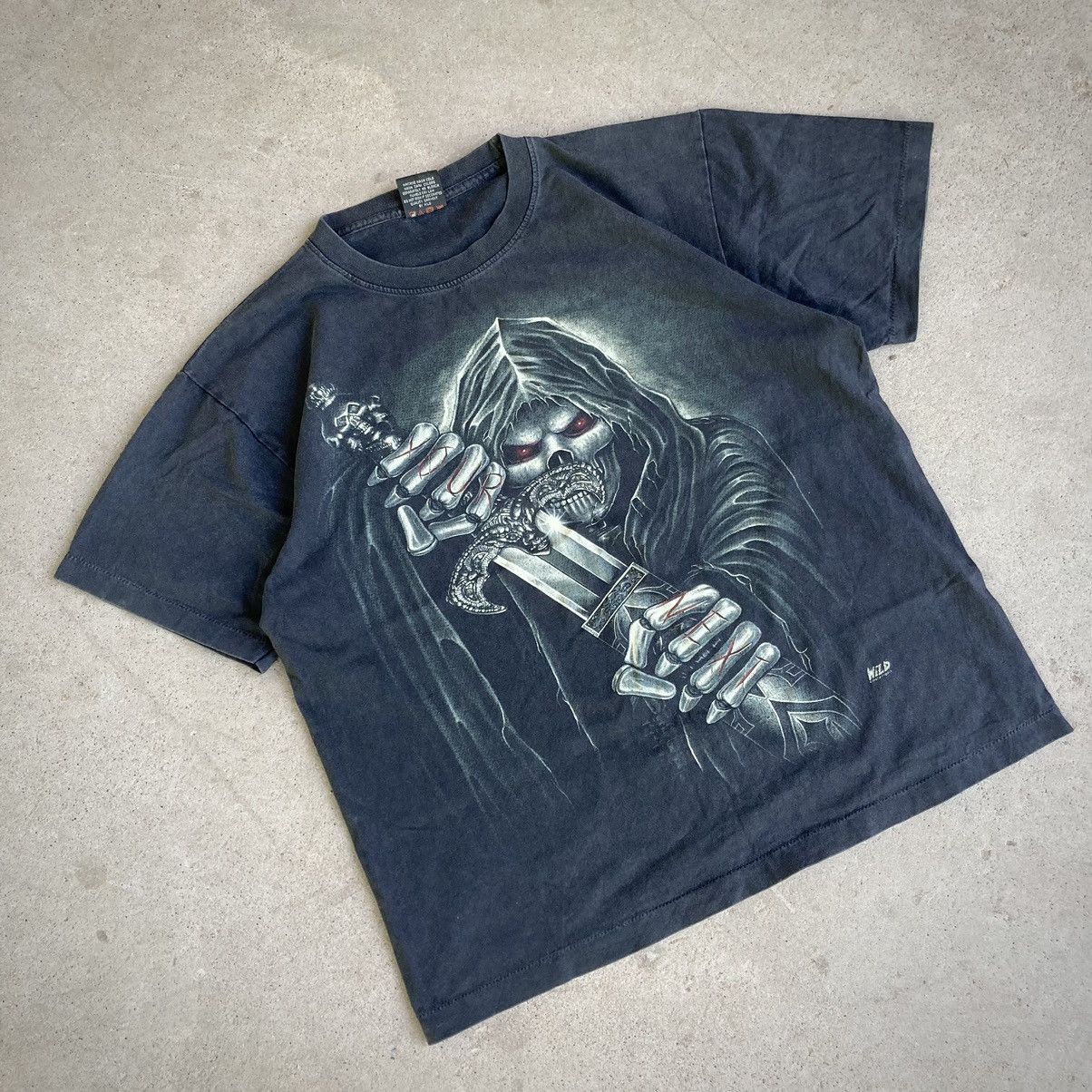 Vintage True Vintage Y2K Adult Horror Death Face Skeleton Your Next ...