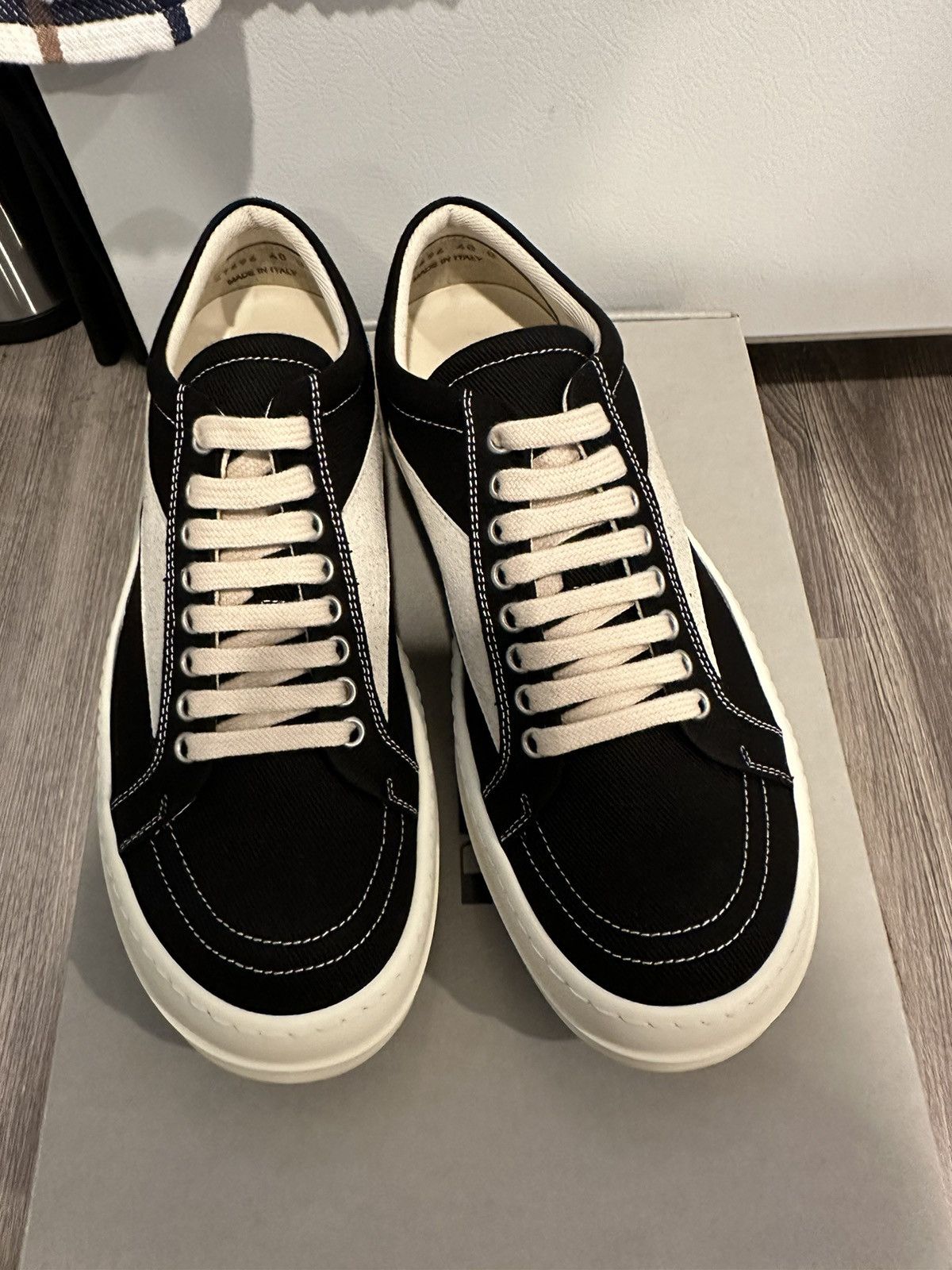 Rick Owens Drkshdw Rick Owens Drkshdw Vintage Low Vans Black Milk Size ...