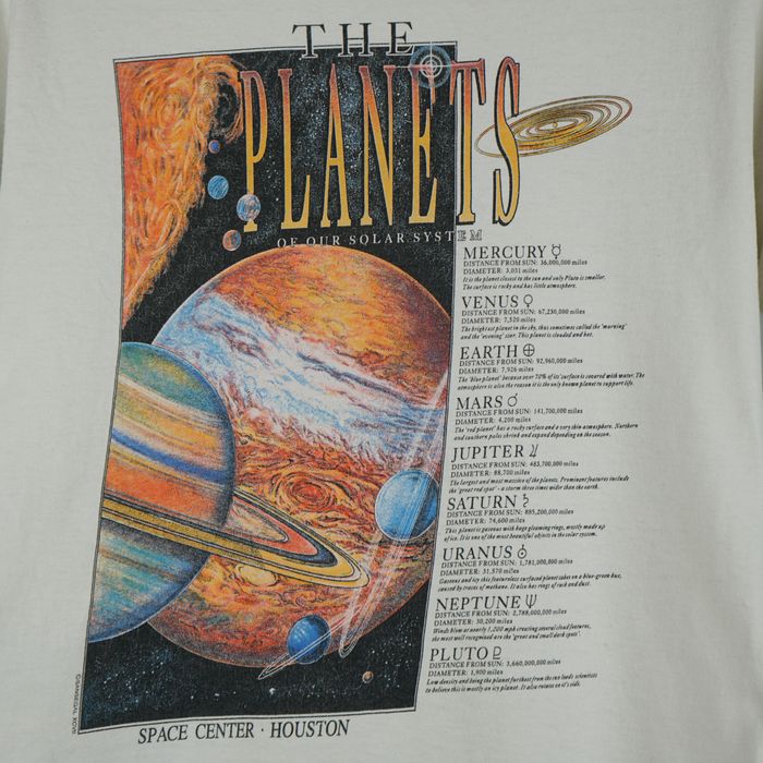 Vintage 1990s Solar System Planets t-shrit | Grailed