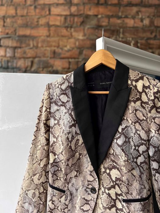 Zara Zara Snake Skin Print Blazer Jacket | Grailed