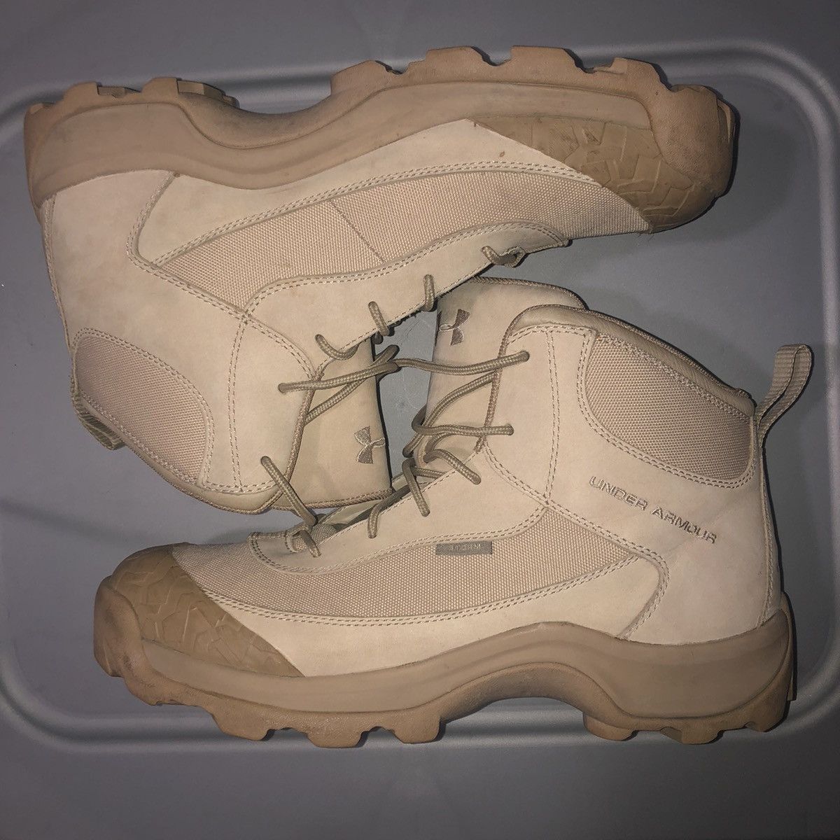 Under Armour Under Armour storm tan desert military combat boot | Grailed